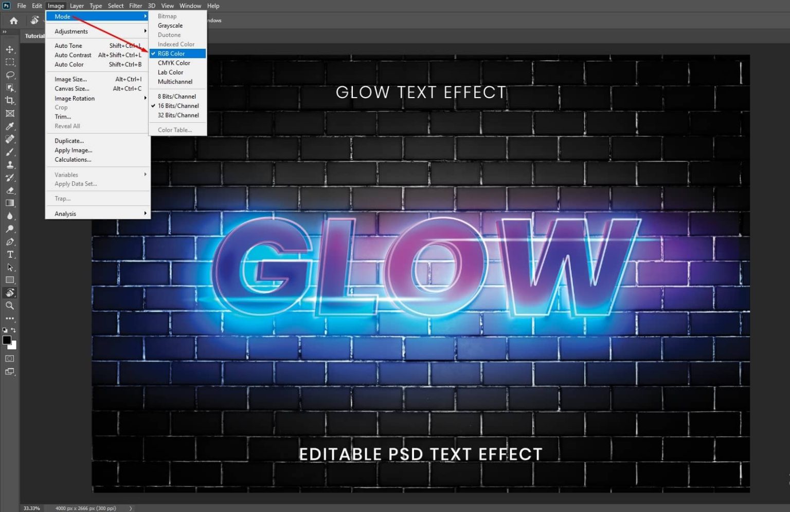 How To Convert Image To RGB Color Mode Photoshop